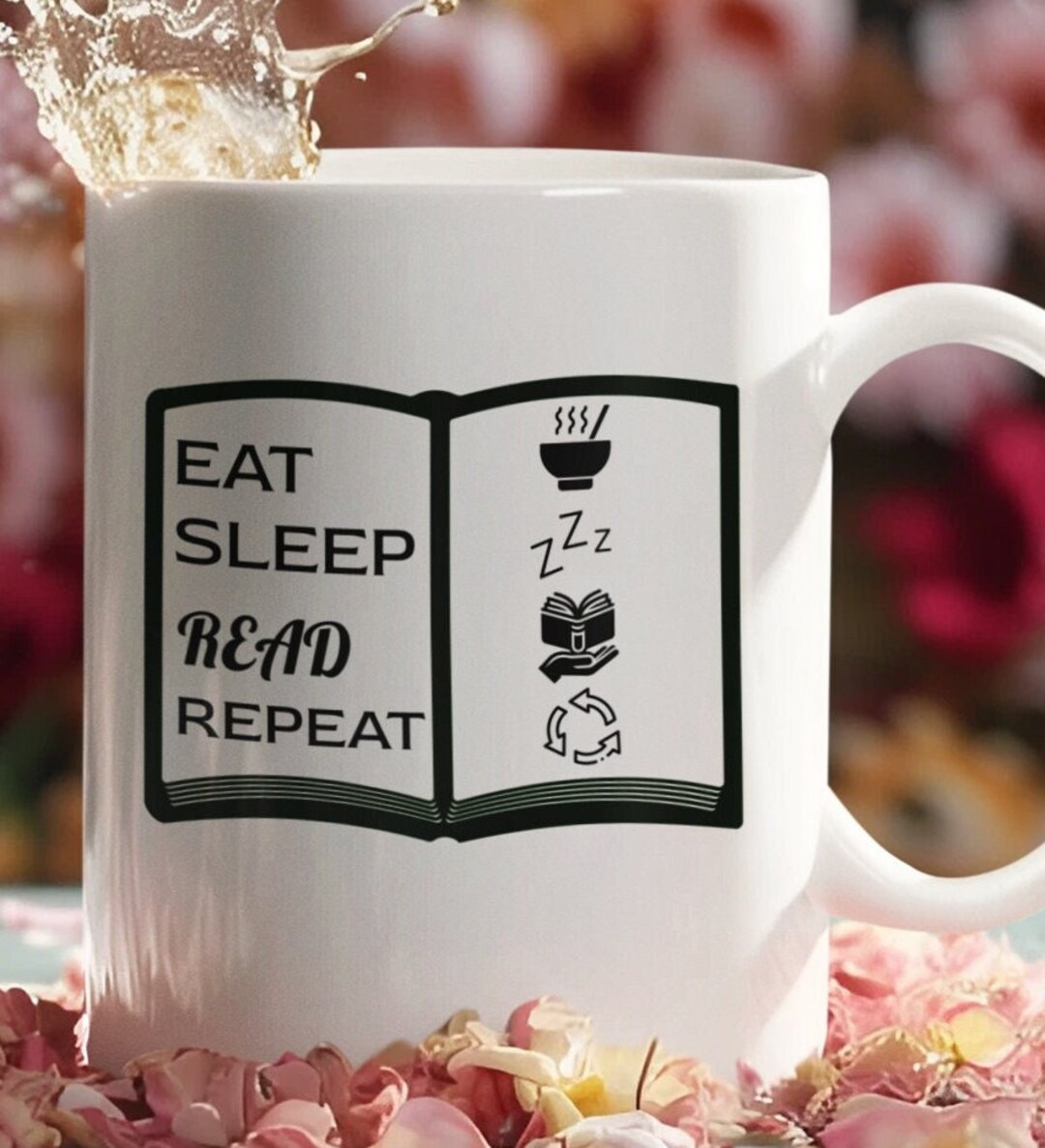 Eat, Sleep, READ, Repeat - Etsy