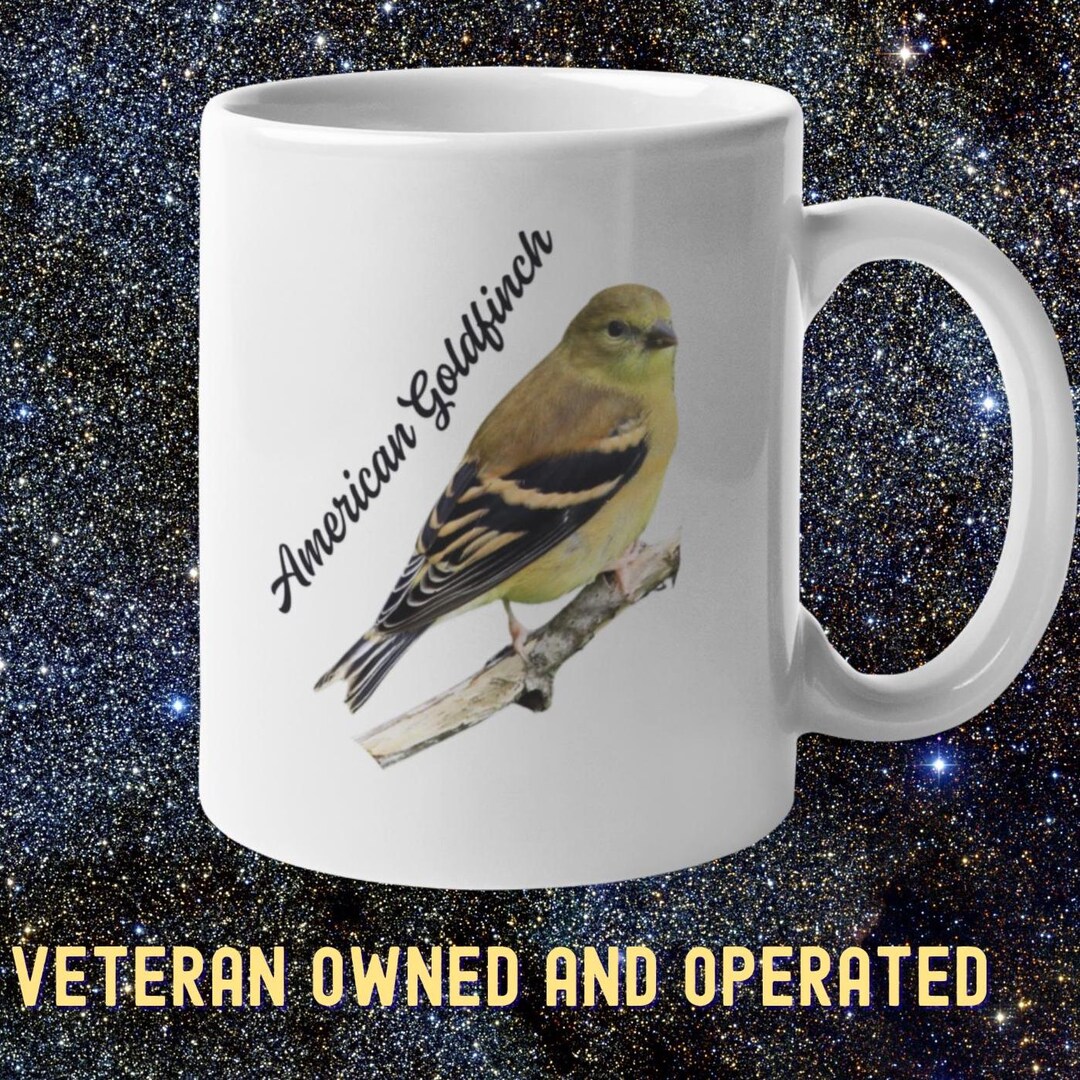 American Goldfinch Ceramic Mug: Bird Lover Gift - Etsy