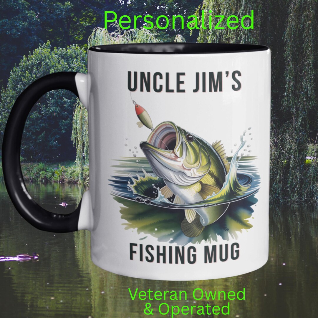 Personalized Largemouth Bass Mug: Custom Angler Gift - Etsy