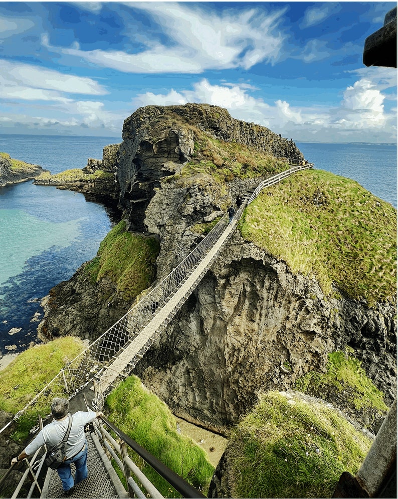 Carrick-a-rede Rope Bridge in Northern Ireland as Digital Download - Etsy