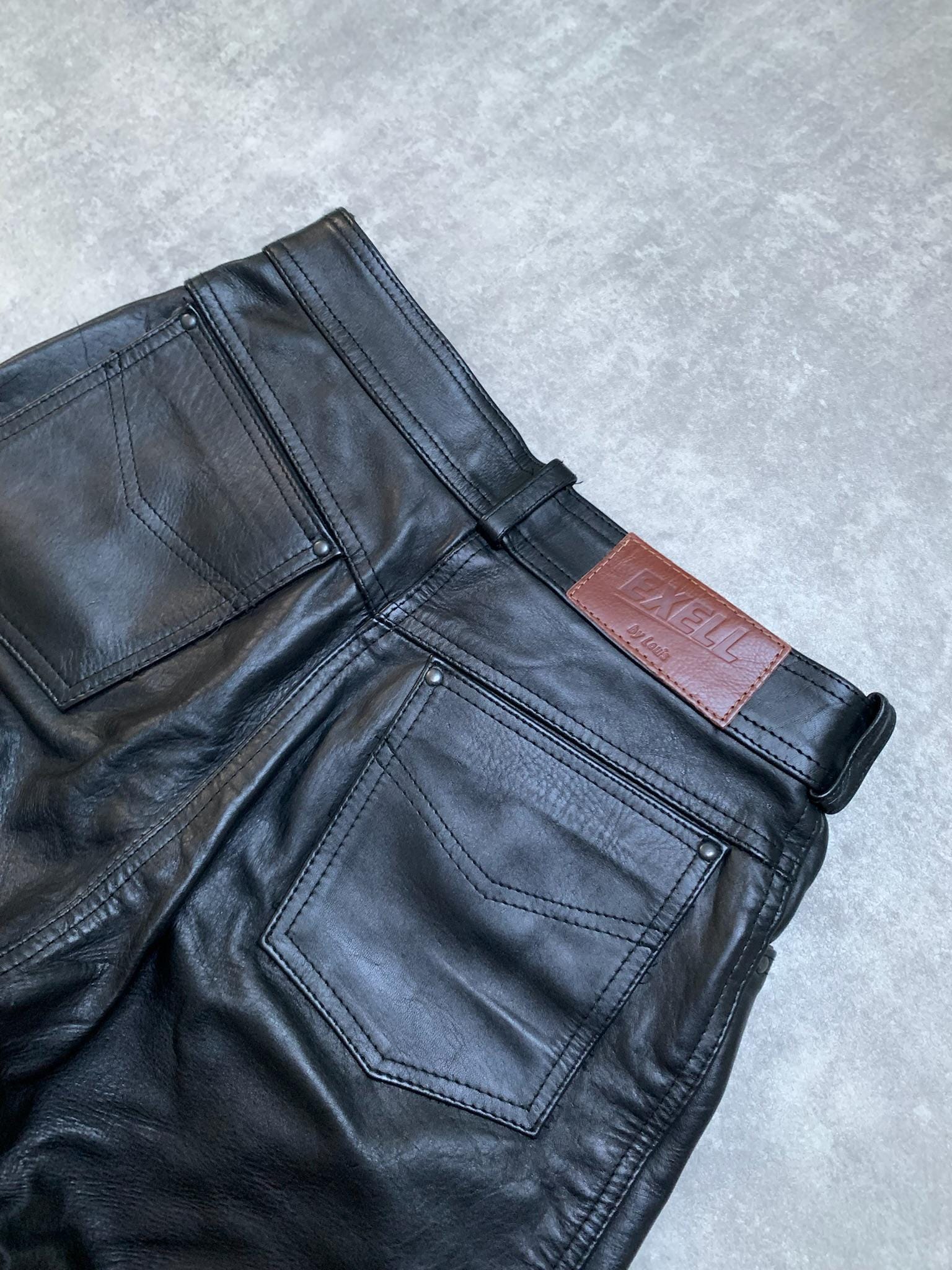 Exell by Louis Leather Motorcycle Moto Pant Trousers Size 38 Like M Black - Etsy