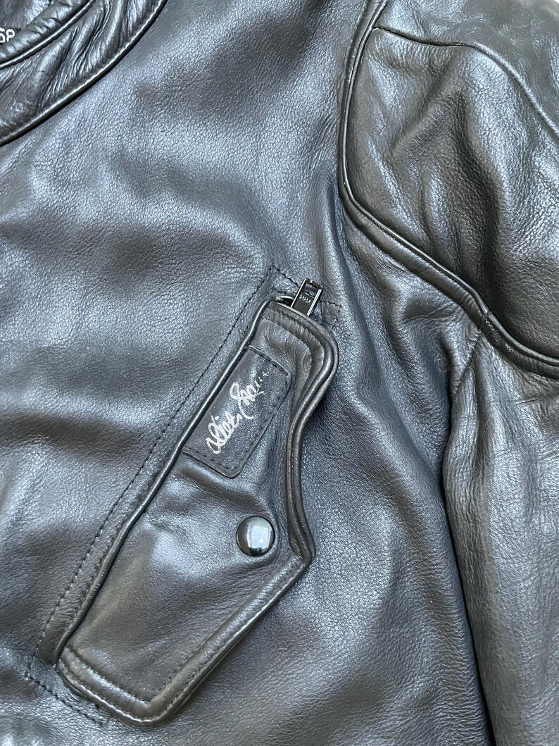 Echtes Leder Leather Motorcycle Jacket Size 58 Black Motorsport Moto - Etsy