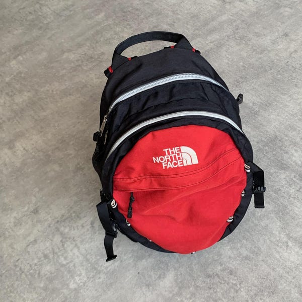 North Face Backpack - Etsy