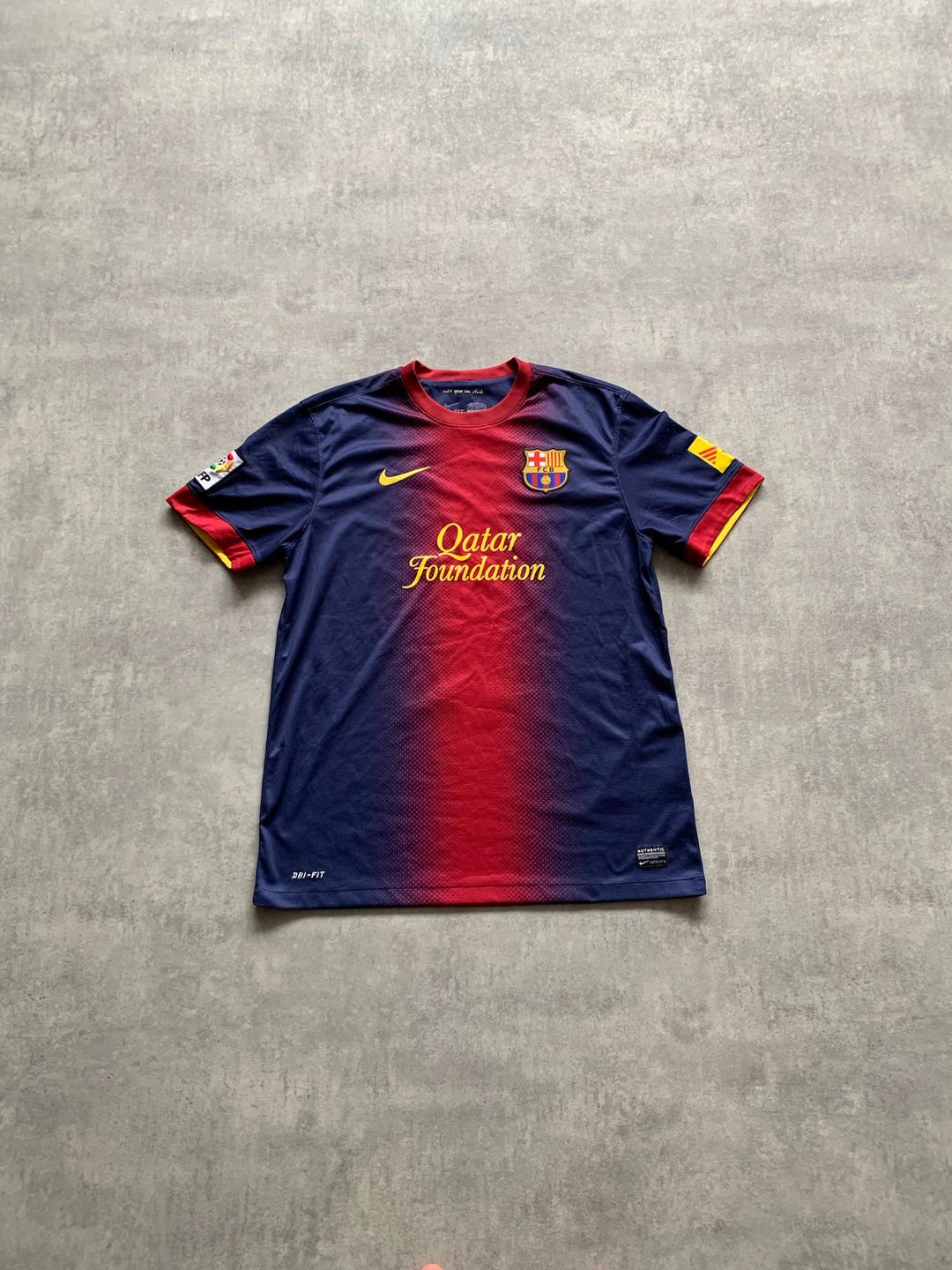 Nike FC Barcelona LFP Qatar Foundation Unicef Football Soccer Jersey T ...