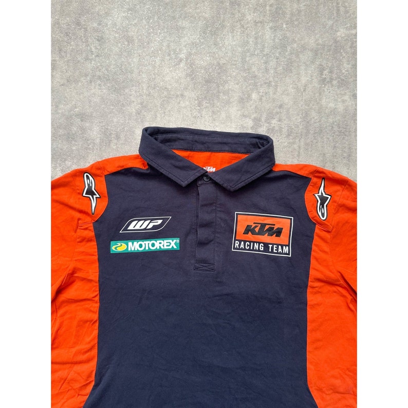 KTM Racing Team Polo T-shirt 80s, 90s, Y2k, Vintage, Streetwear ...