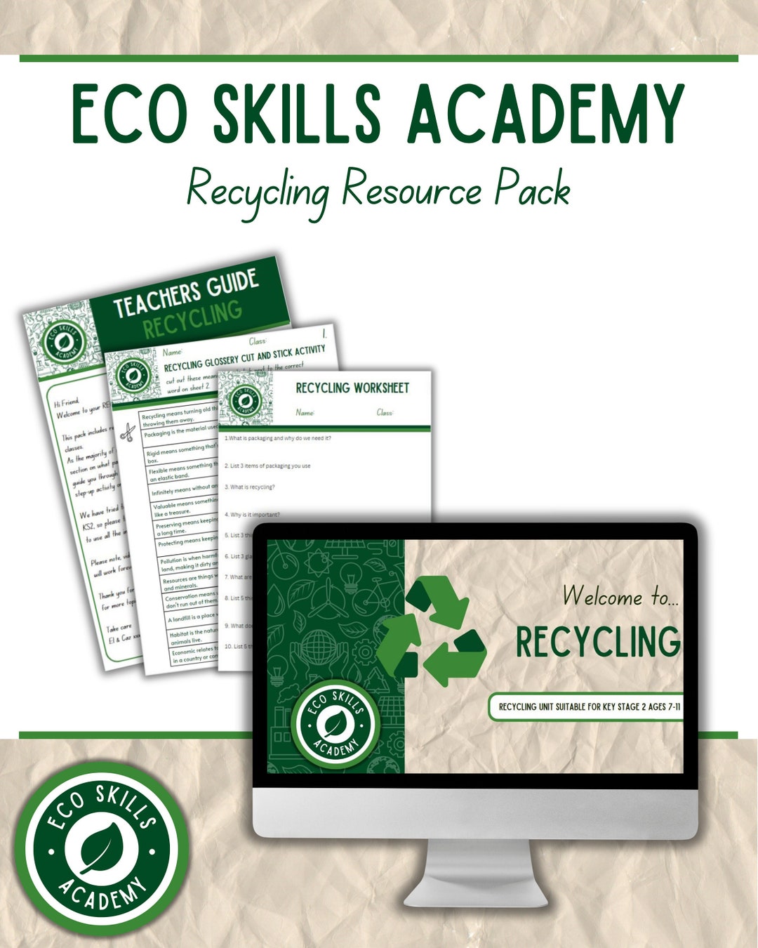 Recycling Resource Pack - Presentation and Activity Sheets to Help You ...