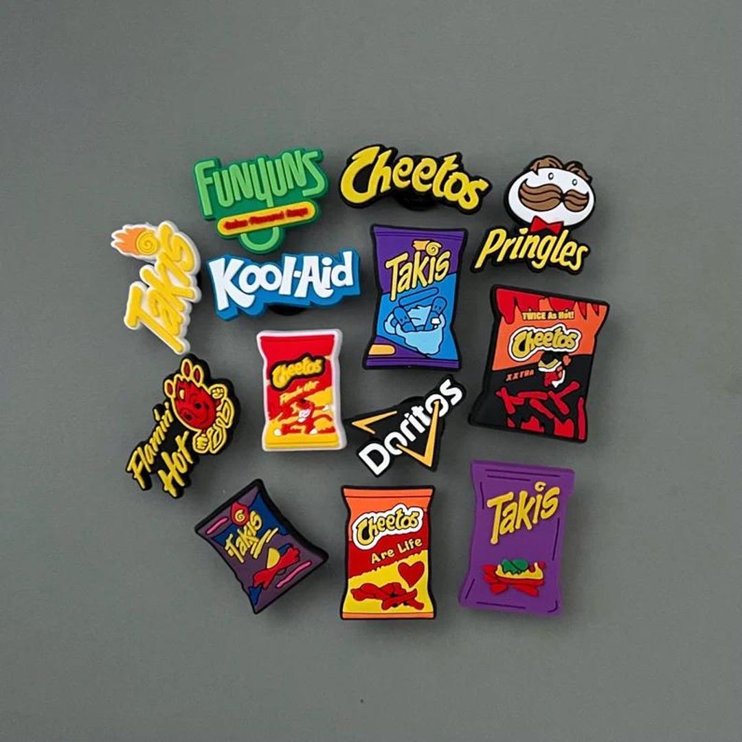 Hot Cheetos Takis Doritos Funyuns Pringles Kool Aid Shoe Charms - Blue ...
