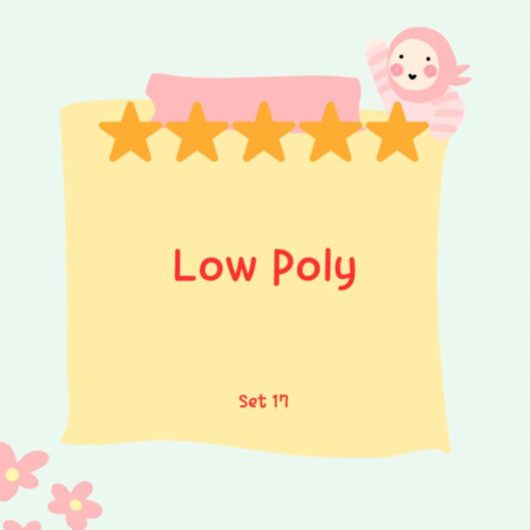 Low Poly 5 Star Sticker Monopol Go Set 17 - Etsy