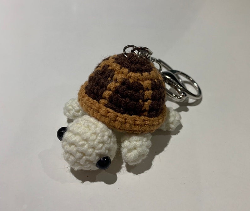 Handcrafted Crocheted Adorable Turtle Key Chains - Etsy