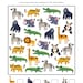 Count the Animals and Write the Numbers (1-10) in the Boxes. - Etsy