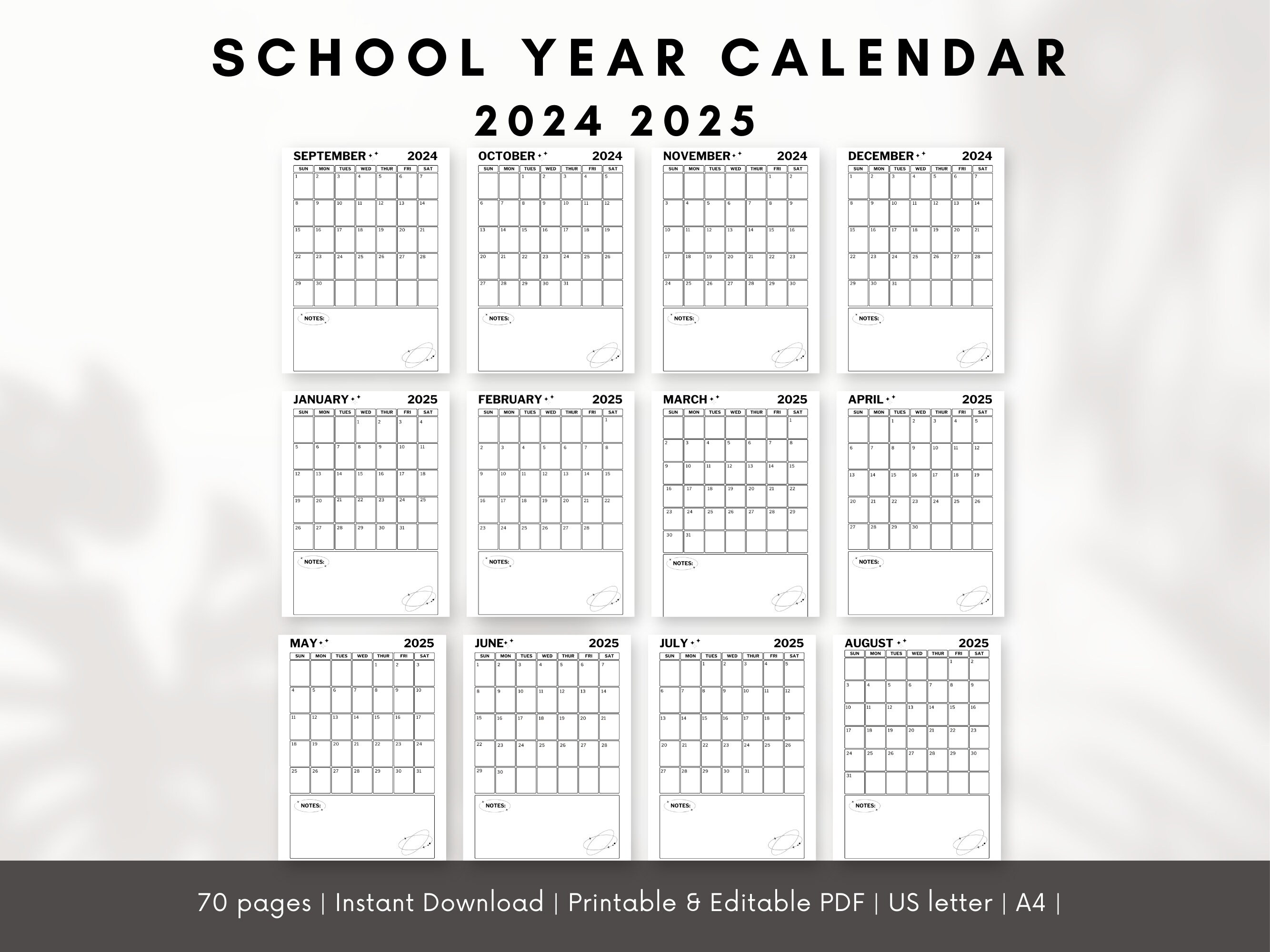 Homeschool Planner 2025 | Printable Homeschool Binder | Digital Lesson ...