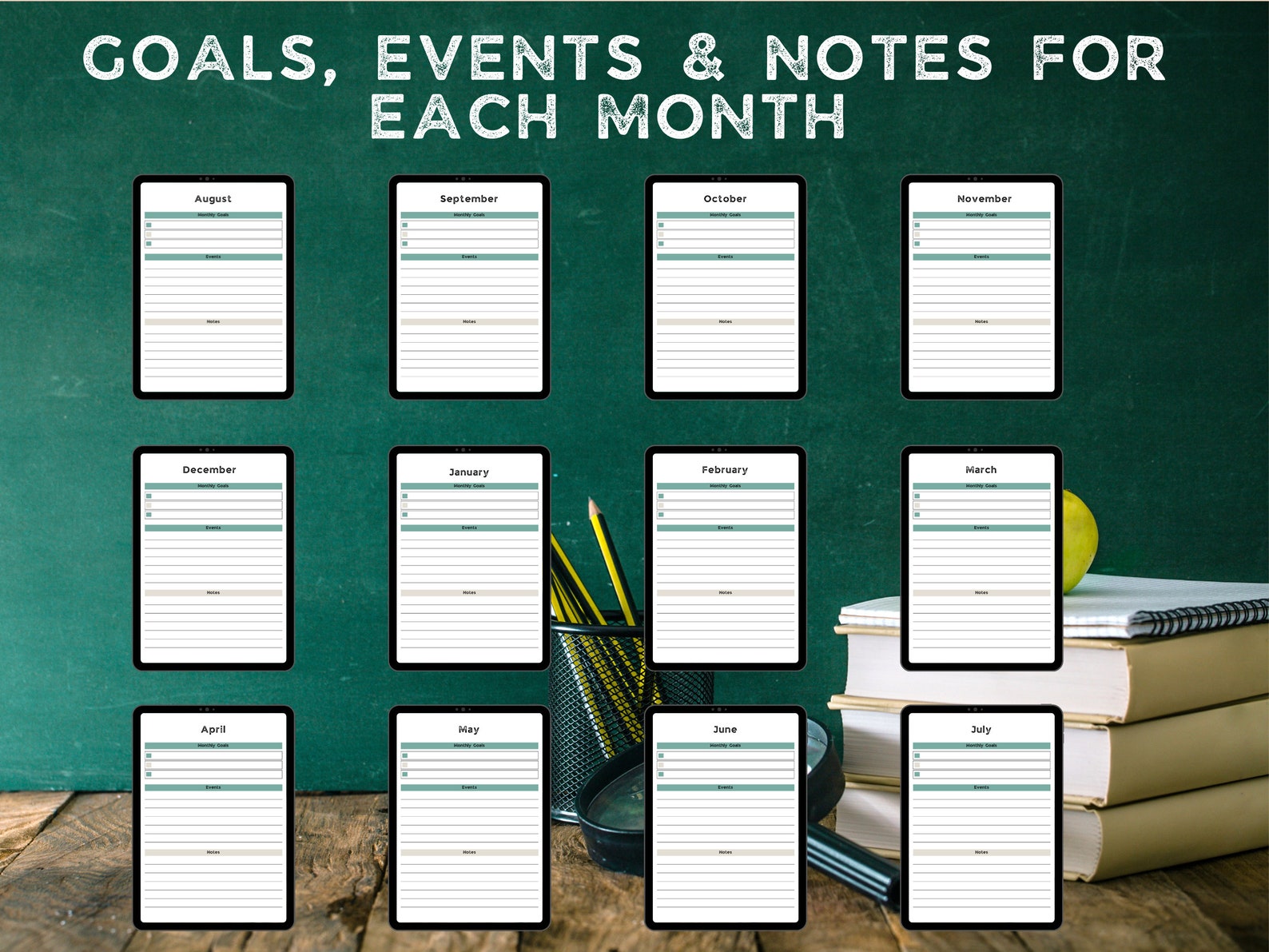 Printable Editable High School Planner 2024 2025, College Study Planner ...