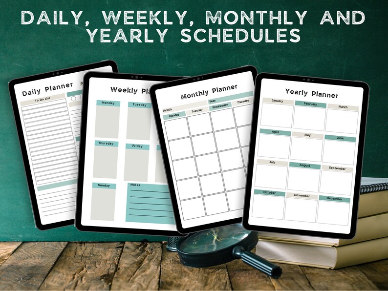 Printable Editable High School Planner 2024 2025, College Study Planner ...