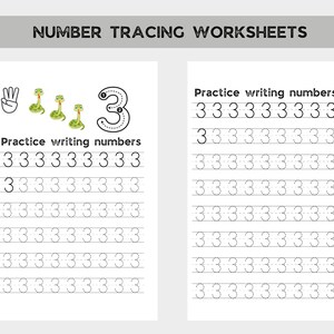 Printable Preschool Number Tracing Worksheets Tracing Sheets for ...