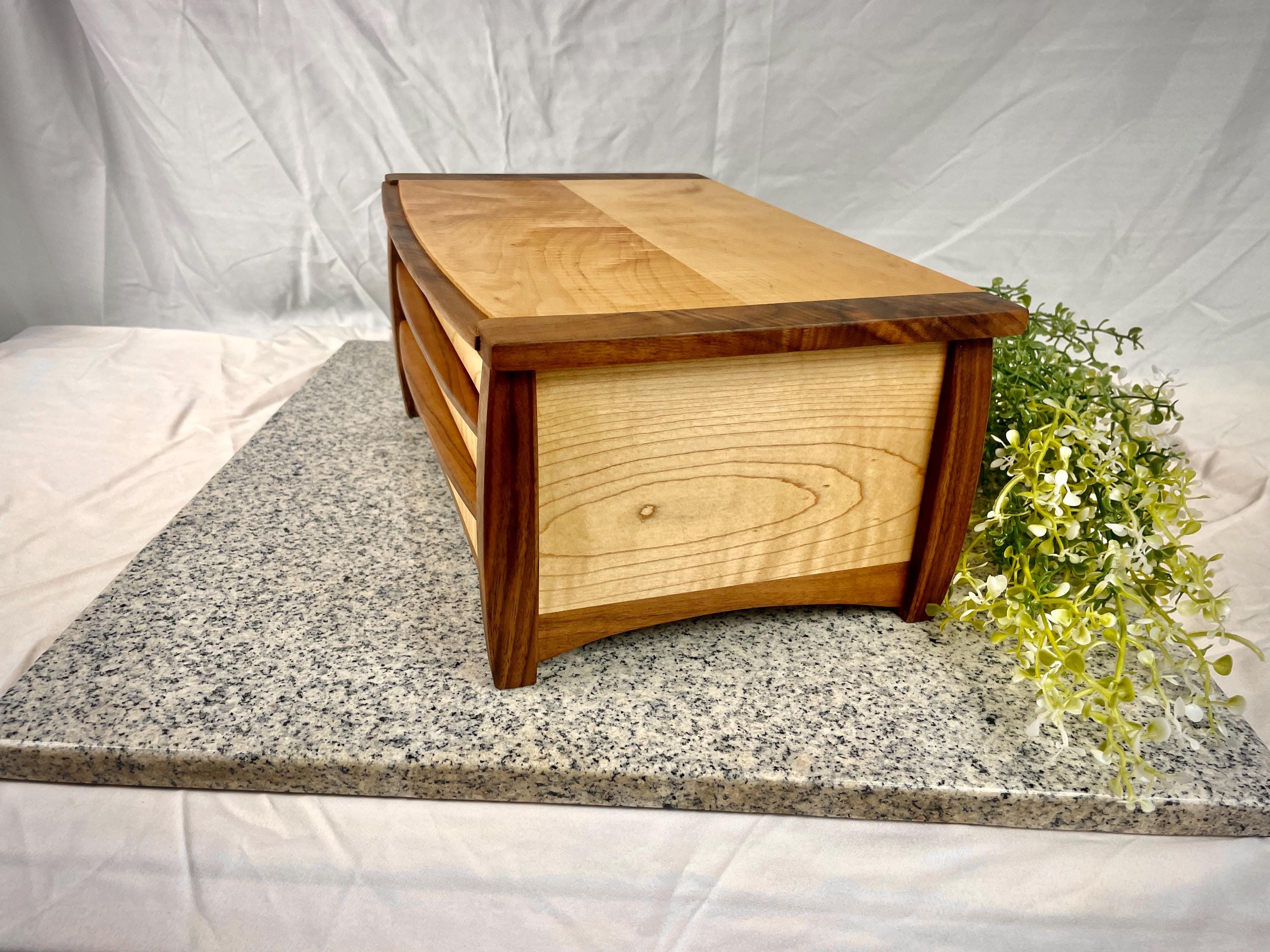 Hand Crafted Jewelry Box Made From Maple and Walnut - Etsy
