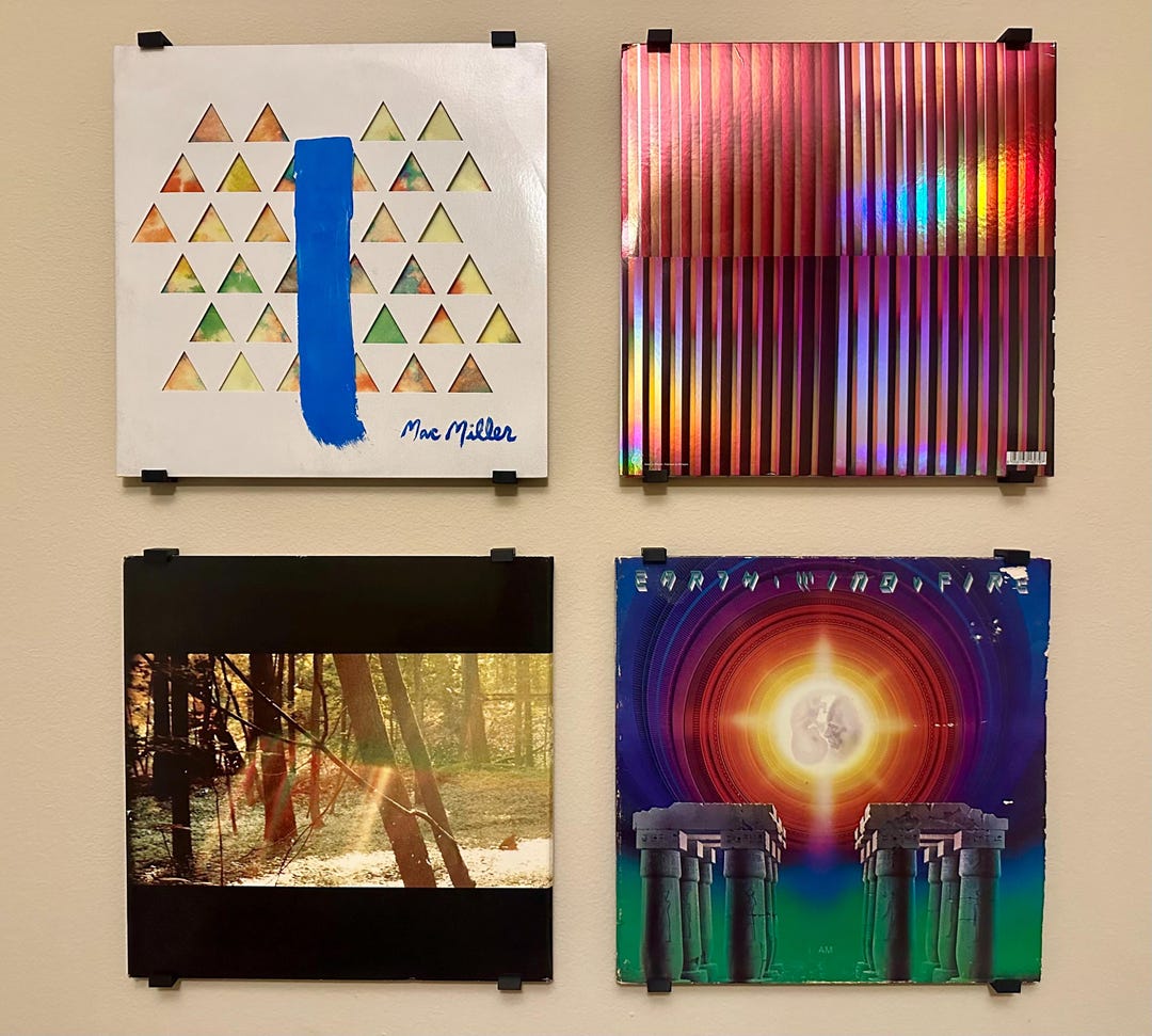 Wall Mount Vinyl Record Shelf: Album Display, Multiple Colors - Etsy
