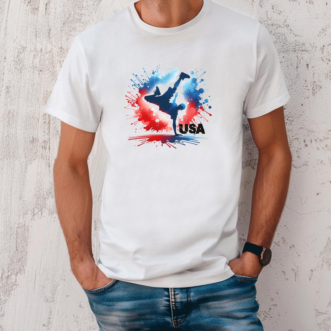 Breaking Shirt USA Break Dancing 2024 Paris Games Shirt Break Dancer ...