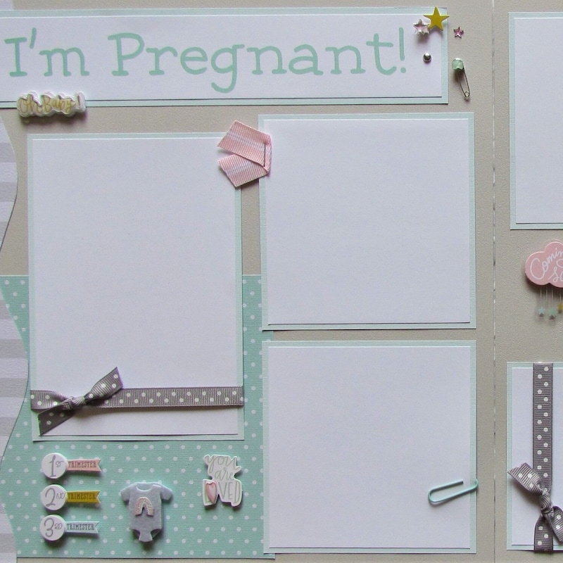 Pregnancy Scrapbook Layouts - Etsy