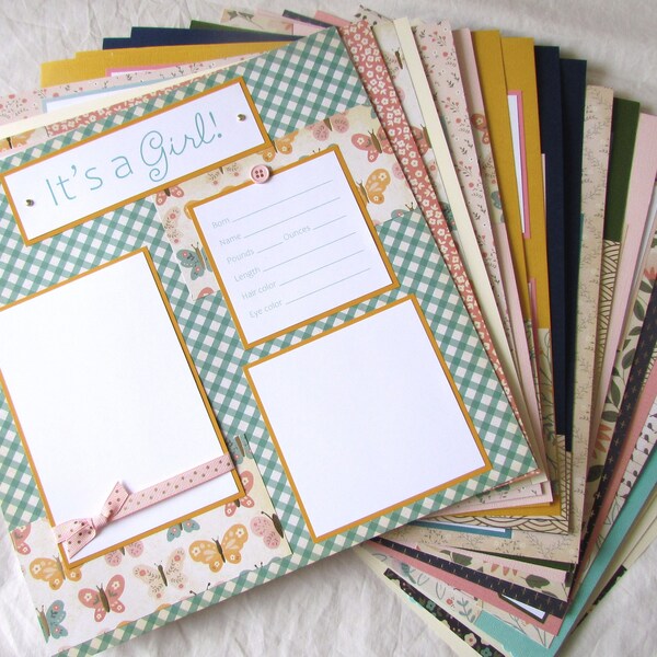 Premade Scrapbook Pages - Etsy