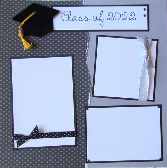 Preschool Graduation Scrapbook Layout