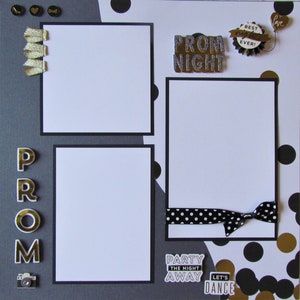 PROM 12x12 Premade Scrapbook Pages - School Dance Layout - A Night to ...