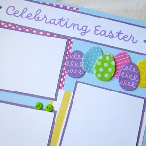 CELEBRATING EASTER 12x12 Premade Scrapbook Pages - Spring Scrapbooking ...