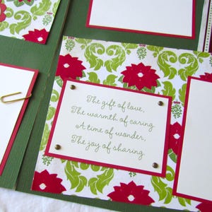 CHRISTMAS MEMORIES 12x12 Premade Scrapbook Pages - Family Scrapbooking ...