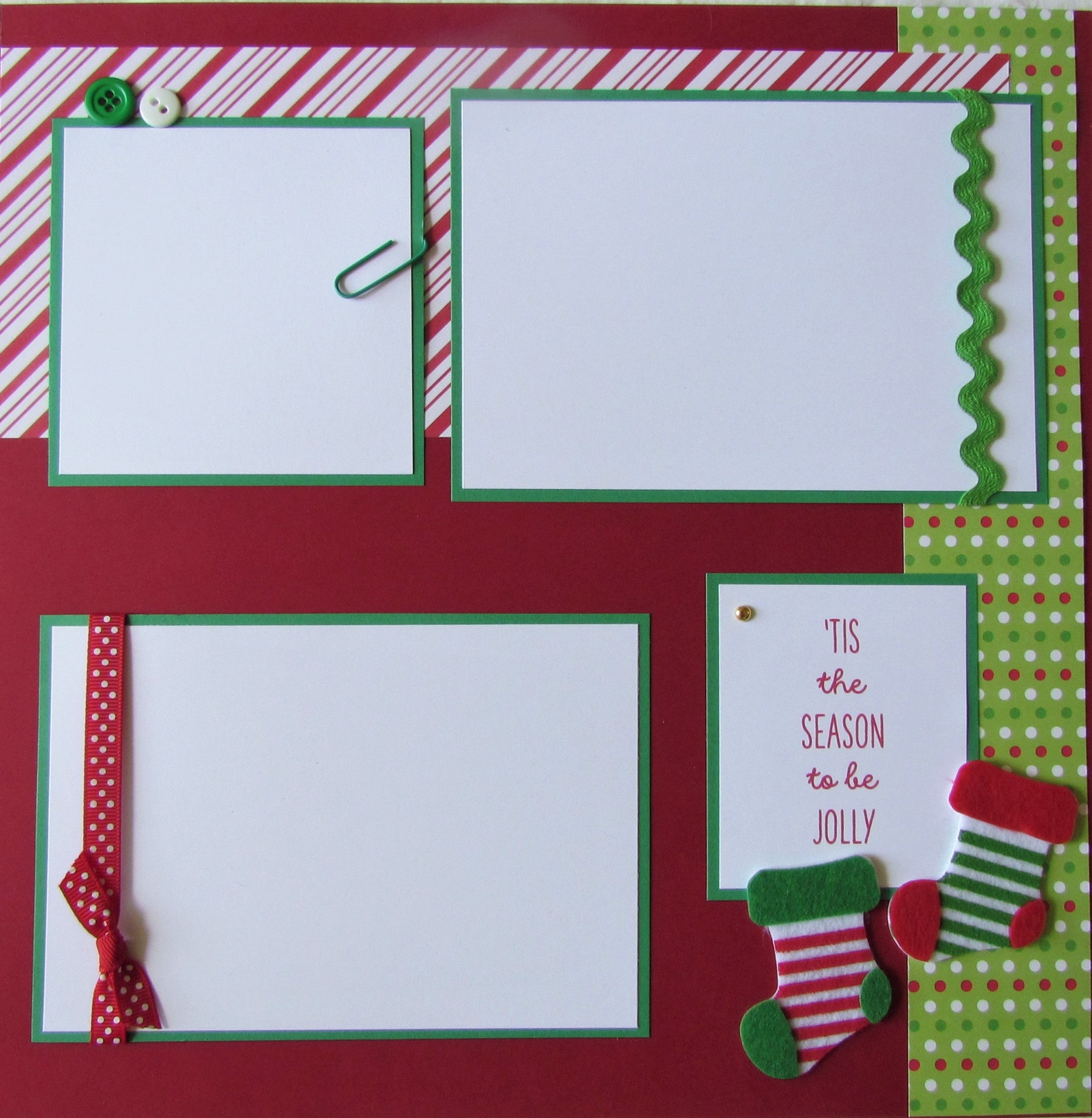 CHRISTMAS 12x12 Premade Scrapbook Pages Family Scrapbooking - Etsy