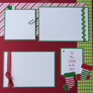 CHRISTMAS 12x12 Premade Scrapbook Pages - Family Scrapbooking Layout ...