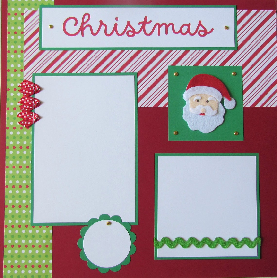 CHRISTMAS 12x12 Premade Scrapbook Pages Family Scrapbooking - Etsy