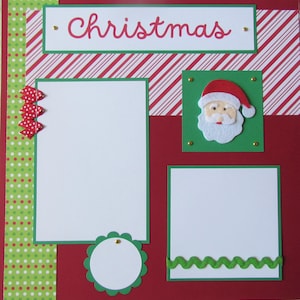 CHRISTMAS 12x12 Premade Scrapbook Pages - Family Scrapbooking Layout ...