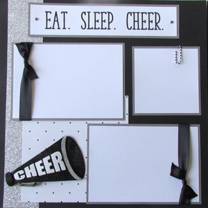 CHEER Premade 12x12 Scrapbook Pages - Cheerleader Cheerleading Layout ...