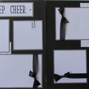 CHEER Premade 12x12 Scrapbook Pages - Cheerleader Cheerleading Layout ...