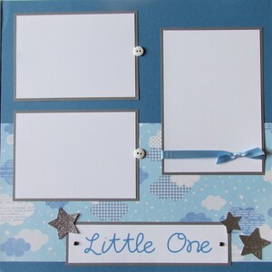 Baby Boy Scrapbook Pages - 12x12 Layout -- SWEET DREAMS Little ONE ...