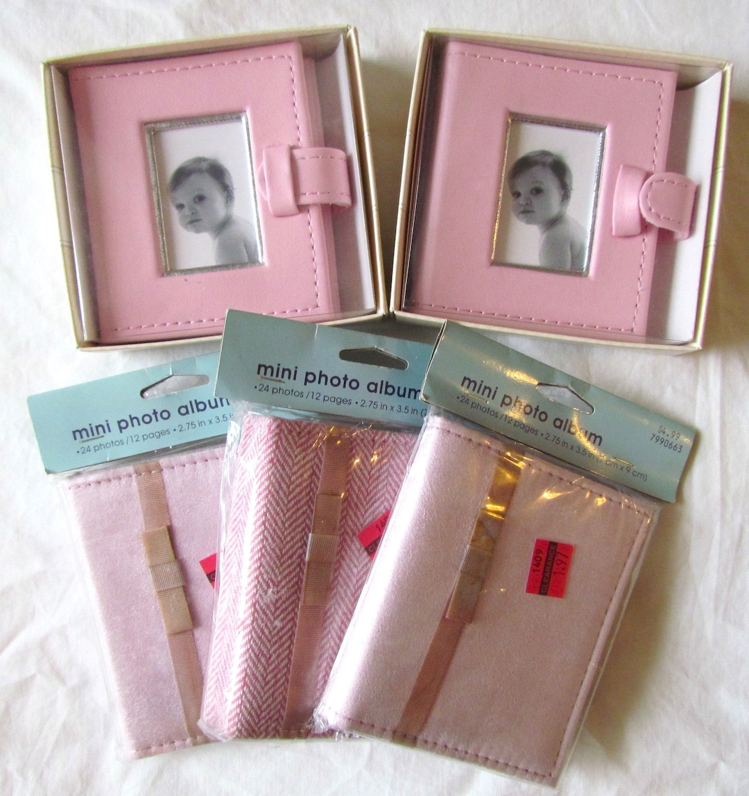 Lot 5 MINI ALBUMS Photo Album, Blank, Pink 2x3 Inches New, Destash ...