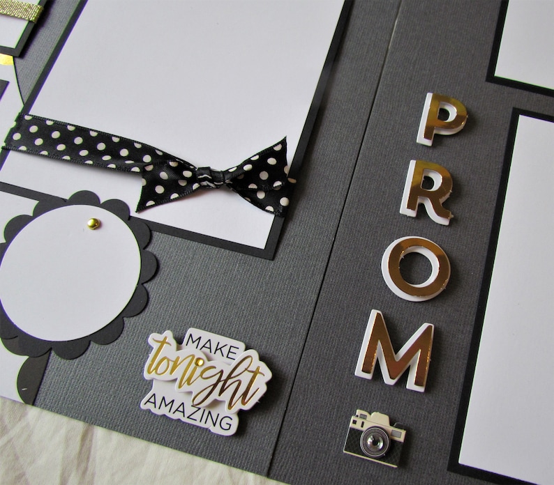 PROM 12x12 Premade Scrapbook Pages - School Dance Layout - A Night to ...
