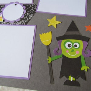 HAPPY HALLOWEEN Premade 12x12 Scrapbook Pages - Trick or Treat Layout ...