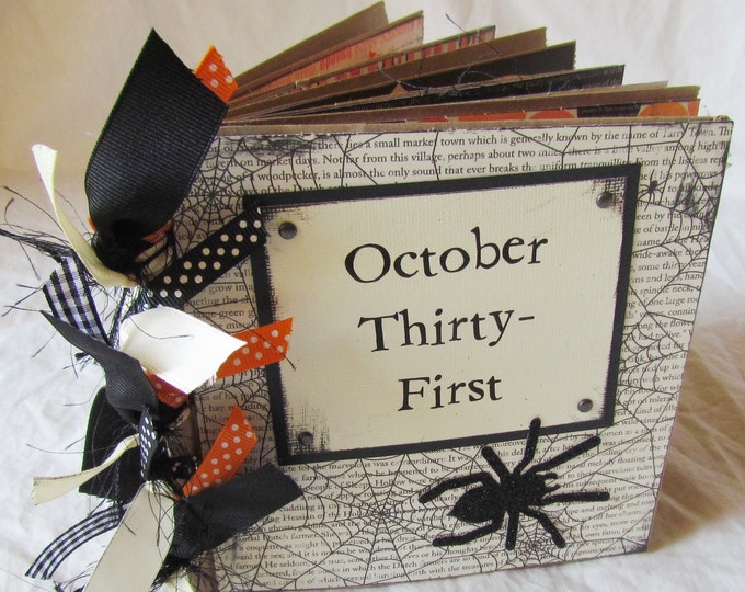 Creepy October Thirty-first HALLOWEEN Paper Bag Premade - Etsy