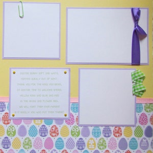 EASTER EGG HUNT 12x12 Premade Scrapbook Pages - Handmade Scrapbooking ...