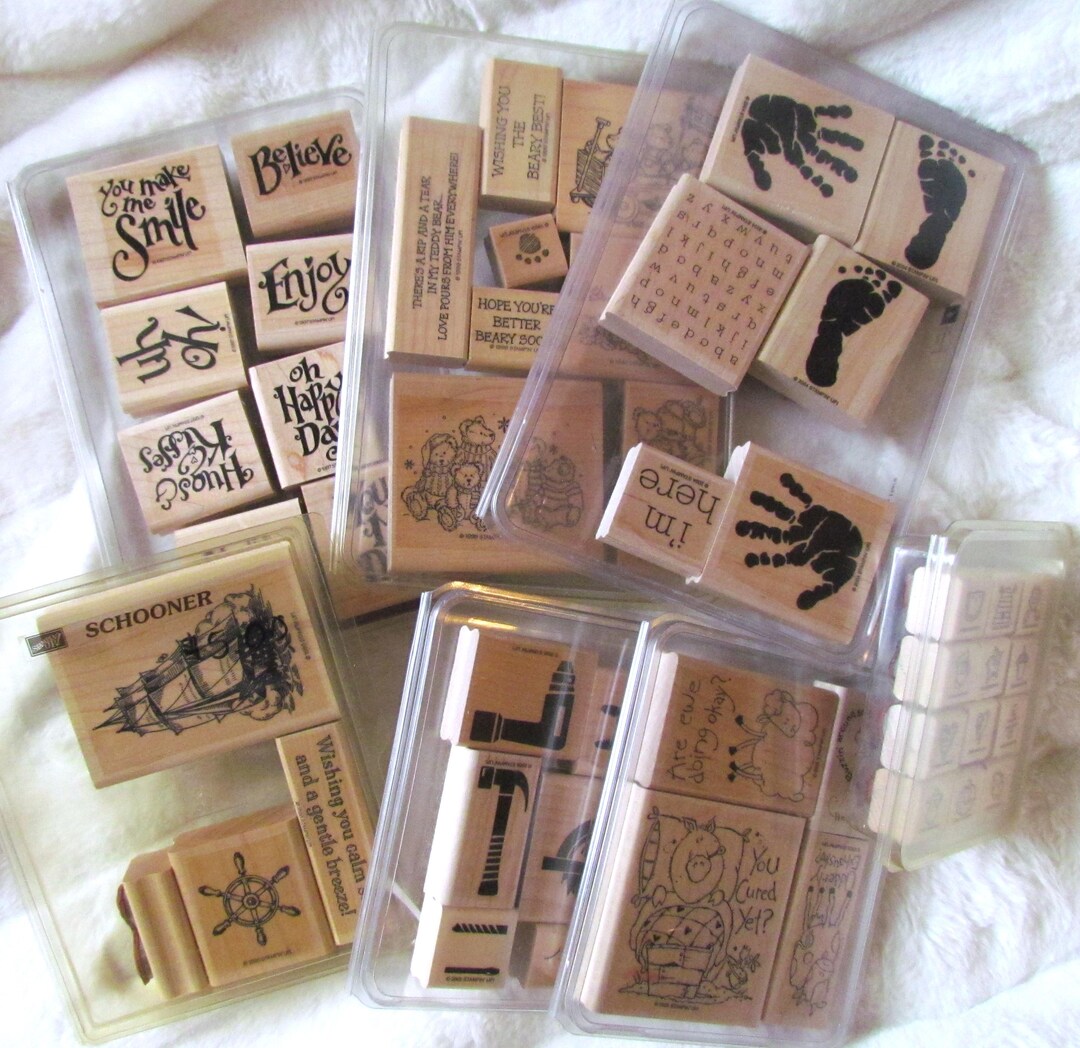 Retired STAMPIN' UP Rubber Stamp Set Destash - Bear Necessities ...