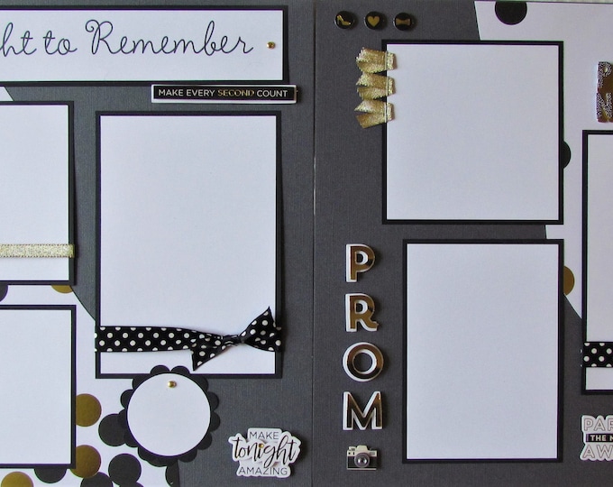 PROM 12x12 Premade Scrapbook Pages School Dance Layout A - Etsy