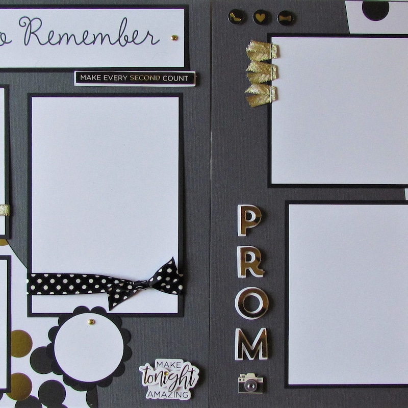 Prom Scrapbook Premade - Etsy
