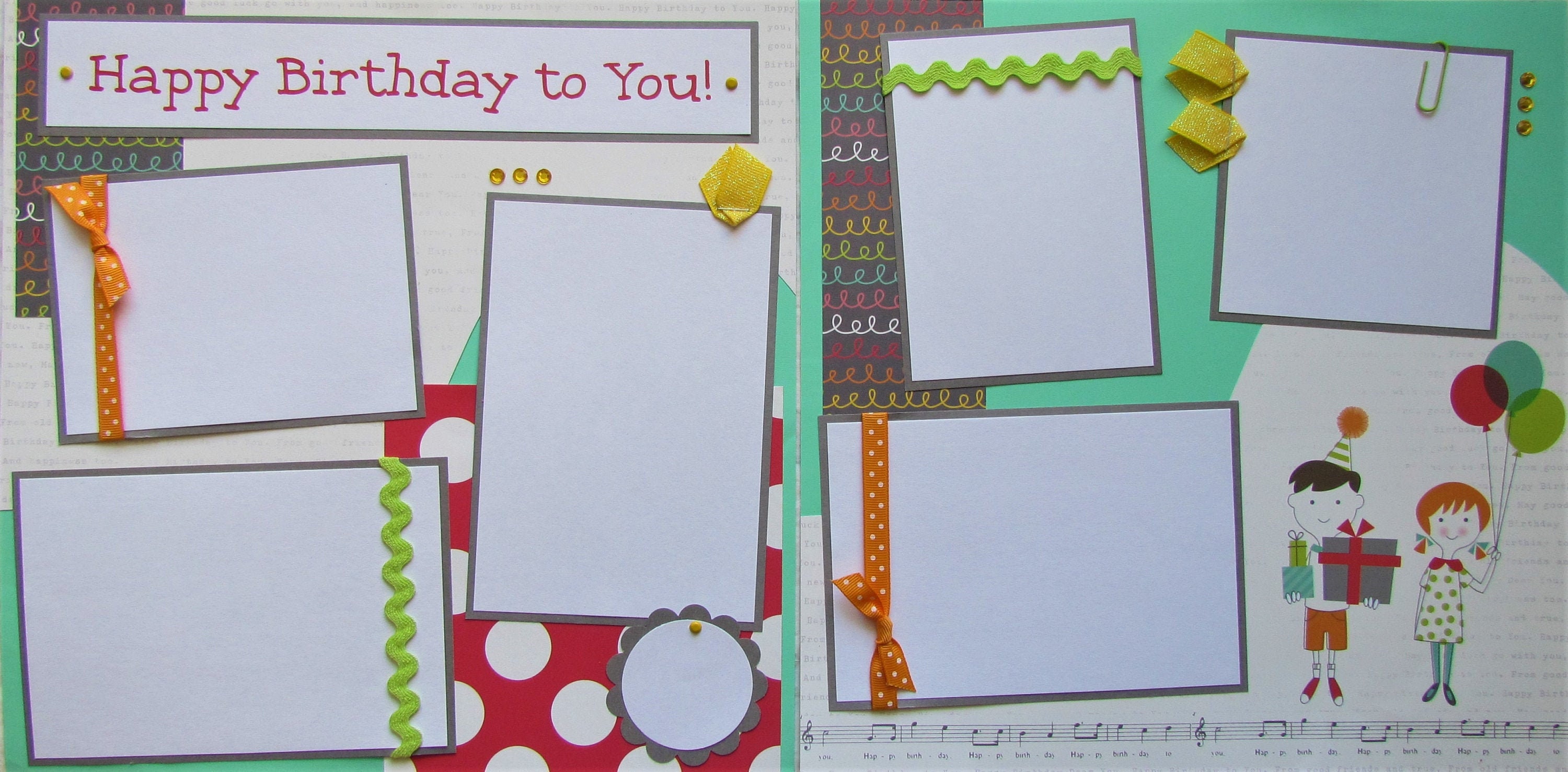 Scrapbook Designs For Birthday Boy