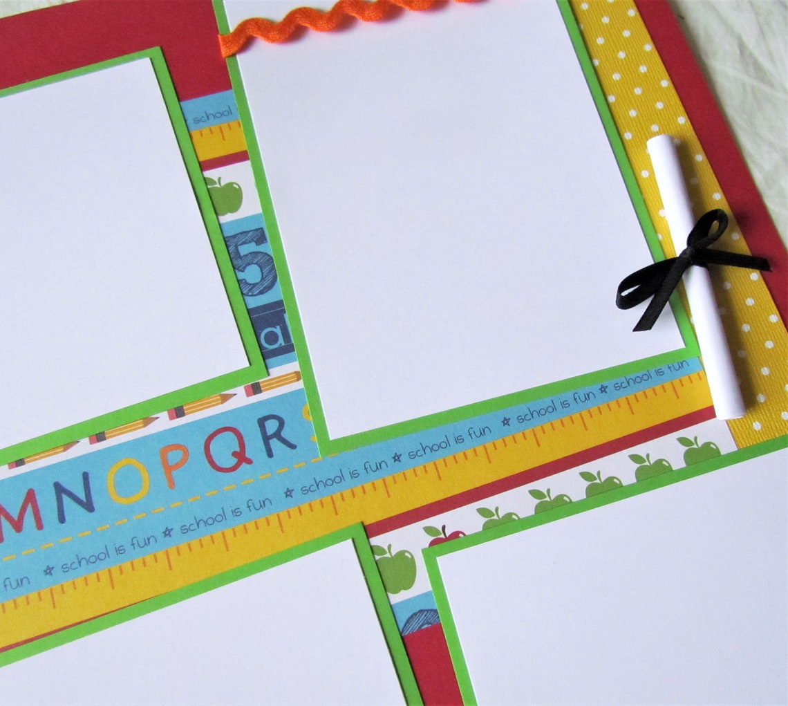 PRESCHOOL or KINDERGARTEN GRADUATION 12x12 Premade Scrapbook - Etsy