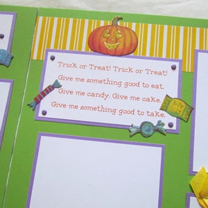 HALLOWEEN 12x12 Premade Scrapbook Pages Trick or Treat Layout Kid, Boy ...