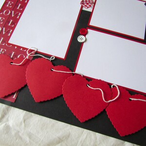 VALENTINE'S DAY 12x12 Scrapbook Pages - Love Premade Layout - Hearts ...