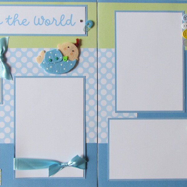 12x12 Scrapbook Paper Baby Boy - Etsy