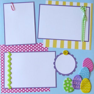 CELEBRATING EASTER 12x12 Premade Scrapbook Pages - Spring Scrapbooking ...