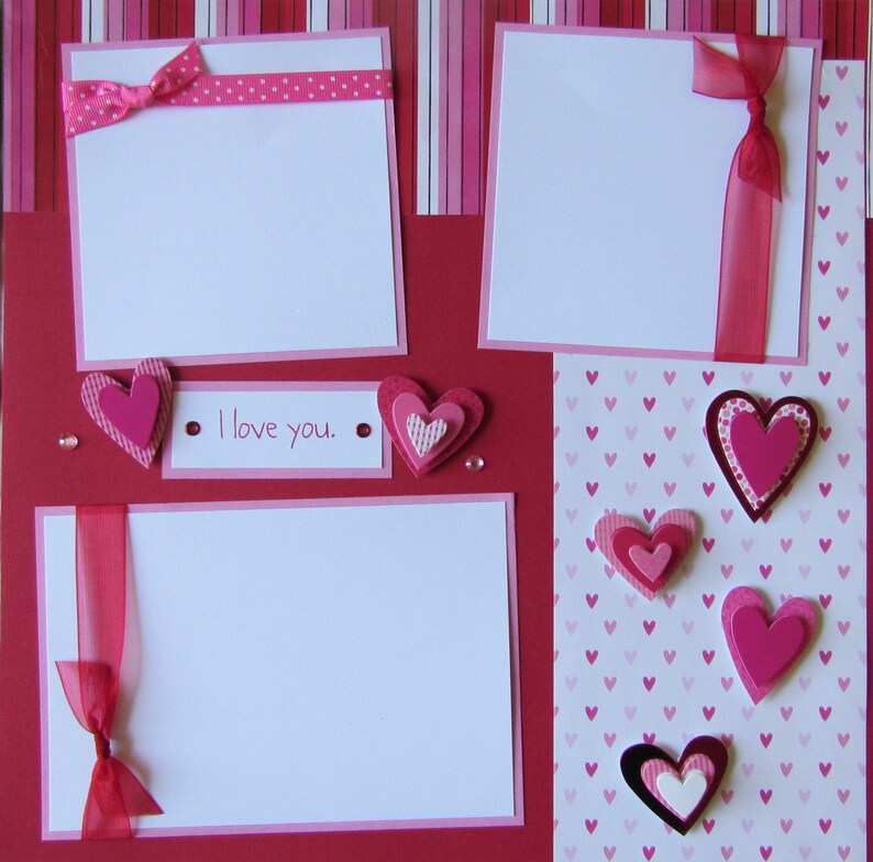 BABY'S First VALENTINE'S DAY 12x12 Premade Scrapbook - Etsy