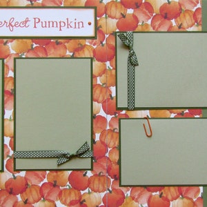 PUMPKIN PATCH 12x12 Premade Scrapbook Pages - Picking the PERFECT ...